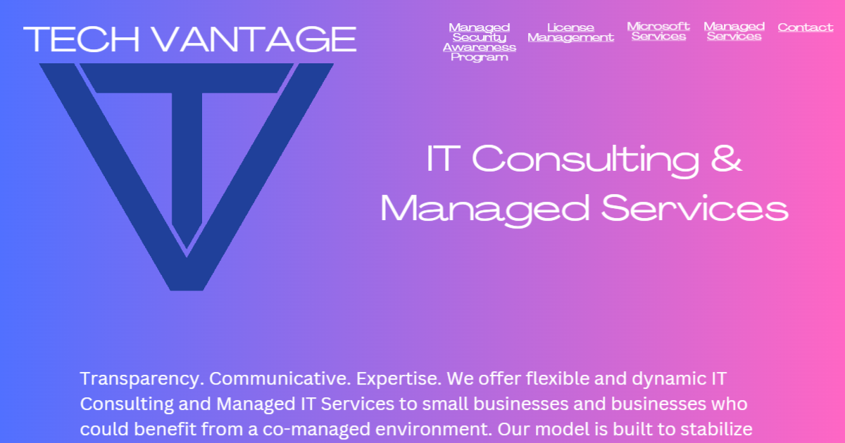 Tech Vantage - IT Consulting and Managed Services